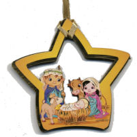 Christmas Tree Ornaments - Religious Christian Manger, Angels & Jesus Tags