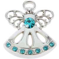 Fancy Birthstone Angel Pin