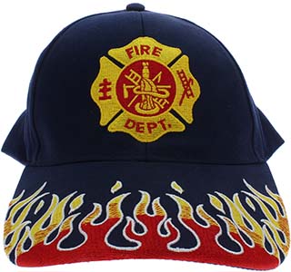 Fire Department Flames Baseball Cap