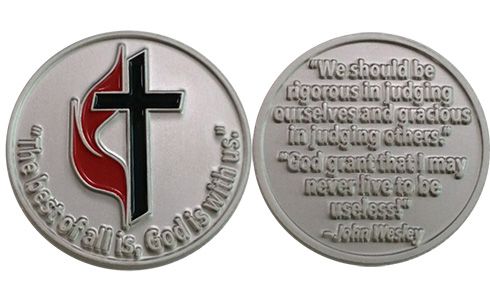 God is With Us John Wesley United Methodist Coin