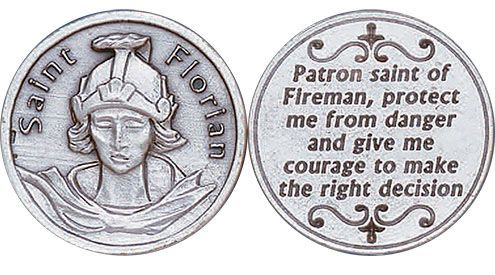 St. Florian Fireman Firerfighter Protection Coin