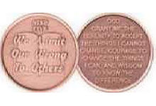 Addiction Abuse Recovery Coins, 12 Step Coins