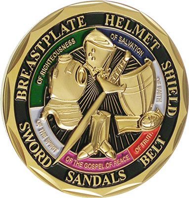 Full Armor of God Challenge Coin Deluxe Eaglecrest