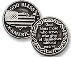 Coin - God Bless Armed Services Coin