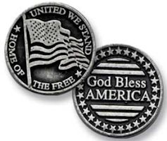 God Bless America Coins USA Flag