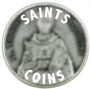 Catholic Saint Coins 50 Different Saints - Pewter