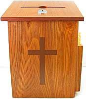 Wood & Metal Donation Boxes, Stands