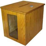 Wood & Metal Donation Boxes, Stands