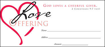 Church Love Offering Envelopes (Pkg of 100)