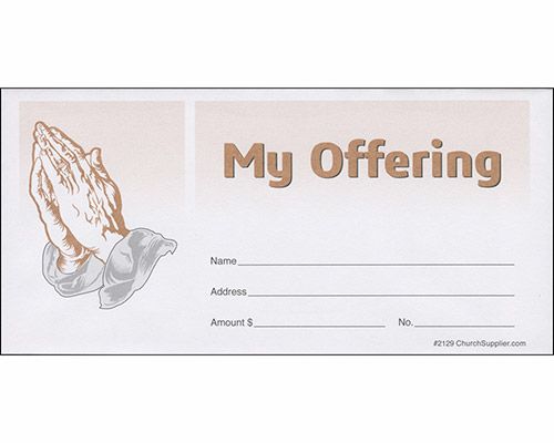 Praying Hands My Offering Envelopes (Pkg of 200)