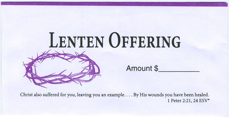 Lenten Offering Church Envelope (Pkg of 100)