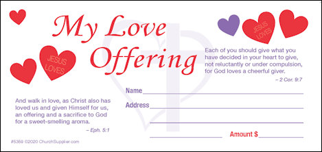 Church Love Offering Envelopes (Pkg of 200)