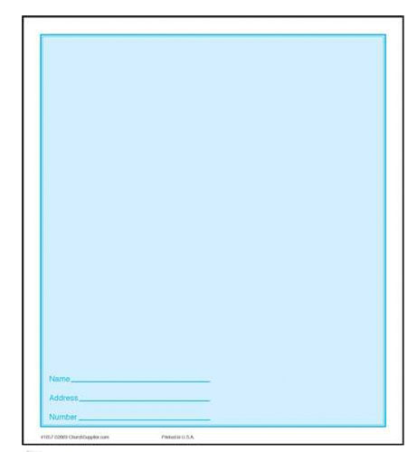 $40 Blank Blue Dollar Bill Folders (Pkg of 50)
