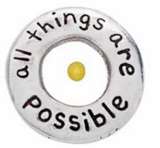All Things Are Possible Mustard Seed Pins Silver