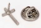 Silver Plated Cross Pins Christian