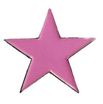 Red, Blue, Pink Stars Lapel Pins