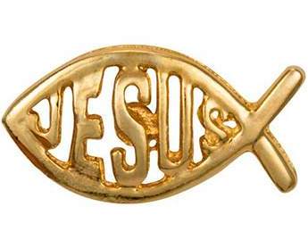 Jesus Pin - Ichthus Pin - Fish Pin