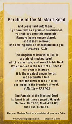Faith Mustard Seed Coin, Jesus Quote