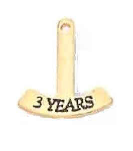 Service Year Bars Gold Rocker Style