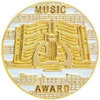 Music Award Pins Gold