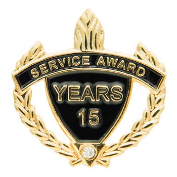 10, 15, 25, 5 Years of Service Award Pins Gold