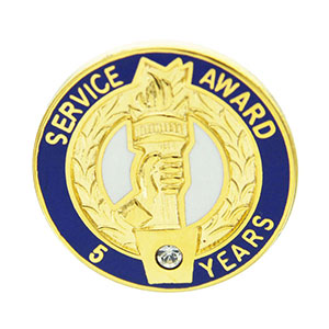 Service Award Pin, Number of Years of Service