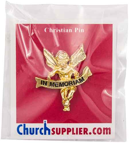 In Memoriam Gold Angel Pin, Bereavement pin.
