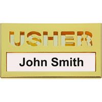 Usher & Greeter Magnetic Pins & Badges