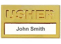 Usher & Greeter Magnetic Pins & Badges