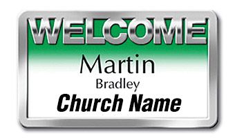 Usher & Greeter Magnetic Pins & Badges